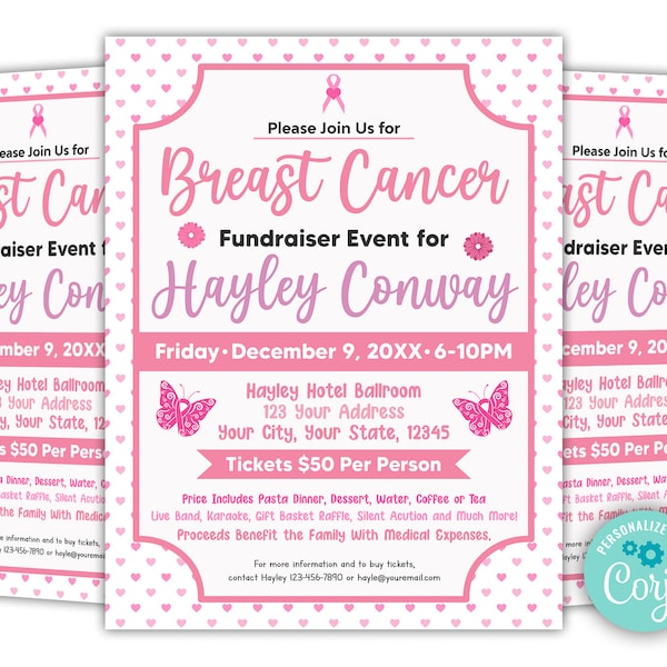 Breast Cancer Flyer - Etsy
