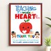 PRINTABLE Teaching is a Work of Heart Sign, Teacher and Staff ...