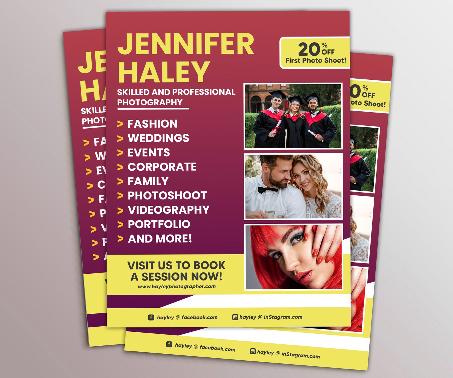 Editable Photographer Flyer Template Photography Brochure - Etsy