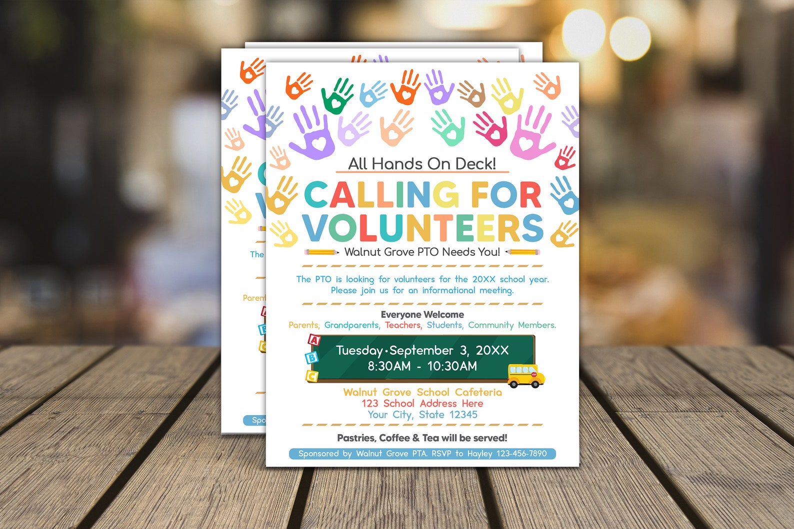 Editable Volunteer Recruitment Flyer School Volunteer - Etsy