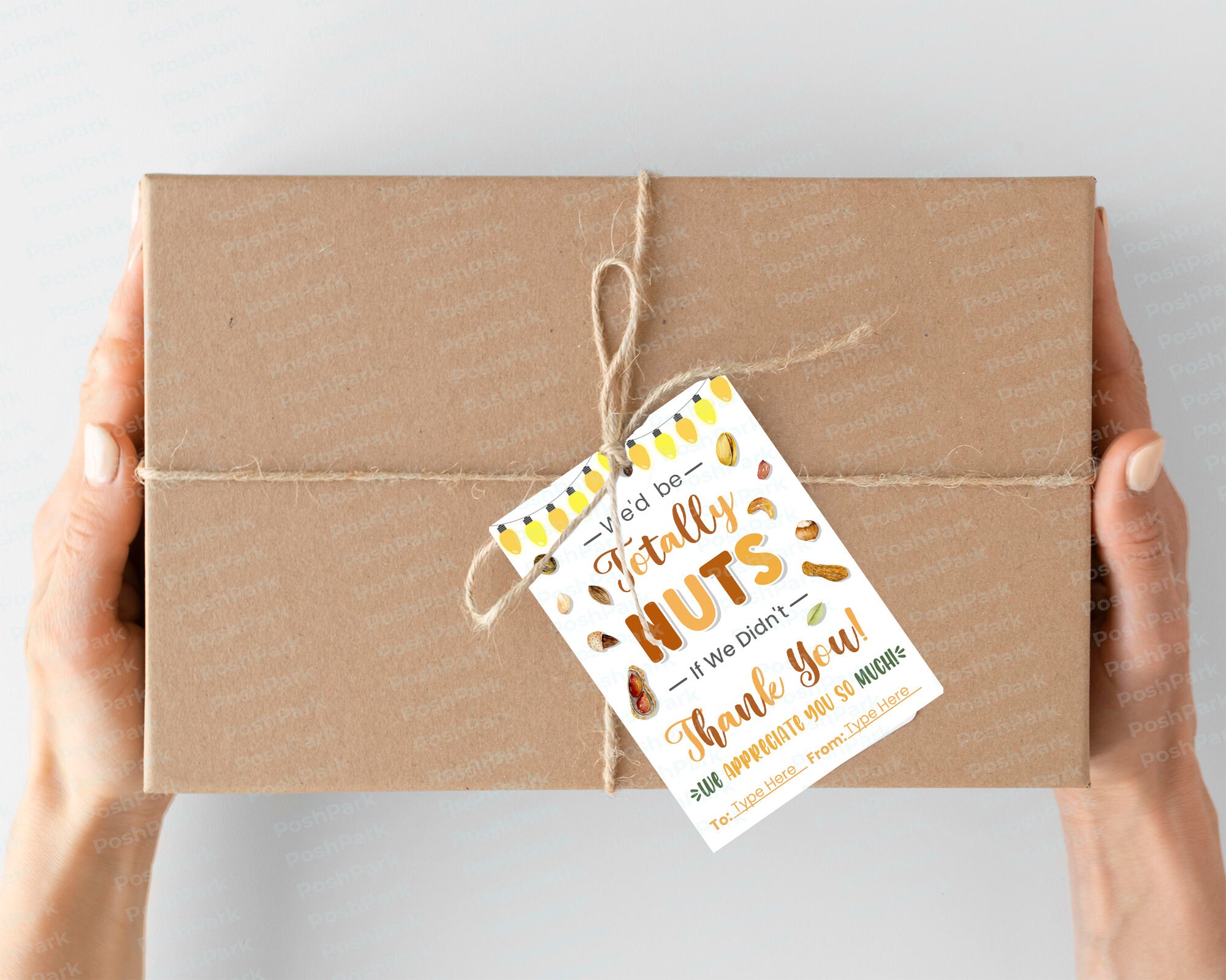 Editable Nut Tags We'd Be Totally Nuts If We Didn't - Etsy
