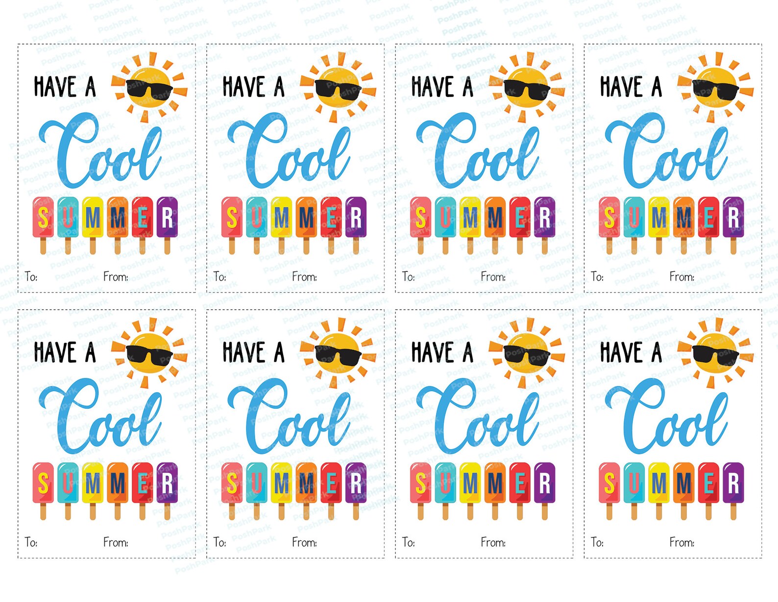 PDF Have a Cool Summer Ice Pop Tag, End of Year Gift Tag for Students ...