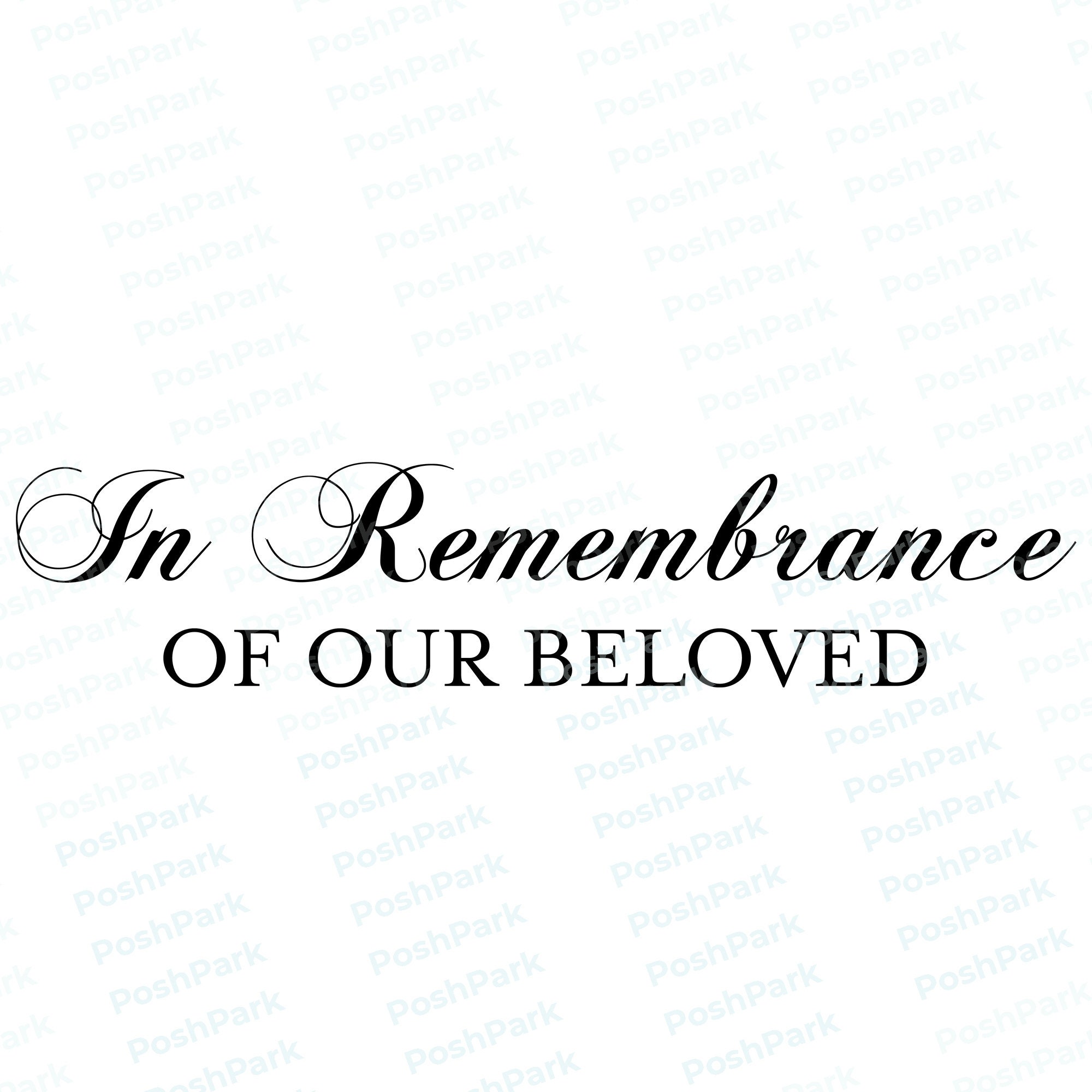 Sets of 4 in Remembrance of Our Beloved Funeral Program Word Art Titles ...