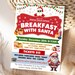 Breakfast With Santa Flyer Template, Editable PTA PTO Santa Breakfast ...