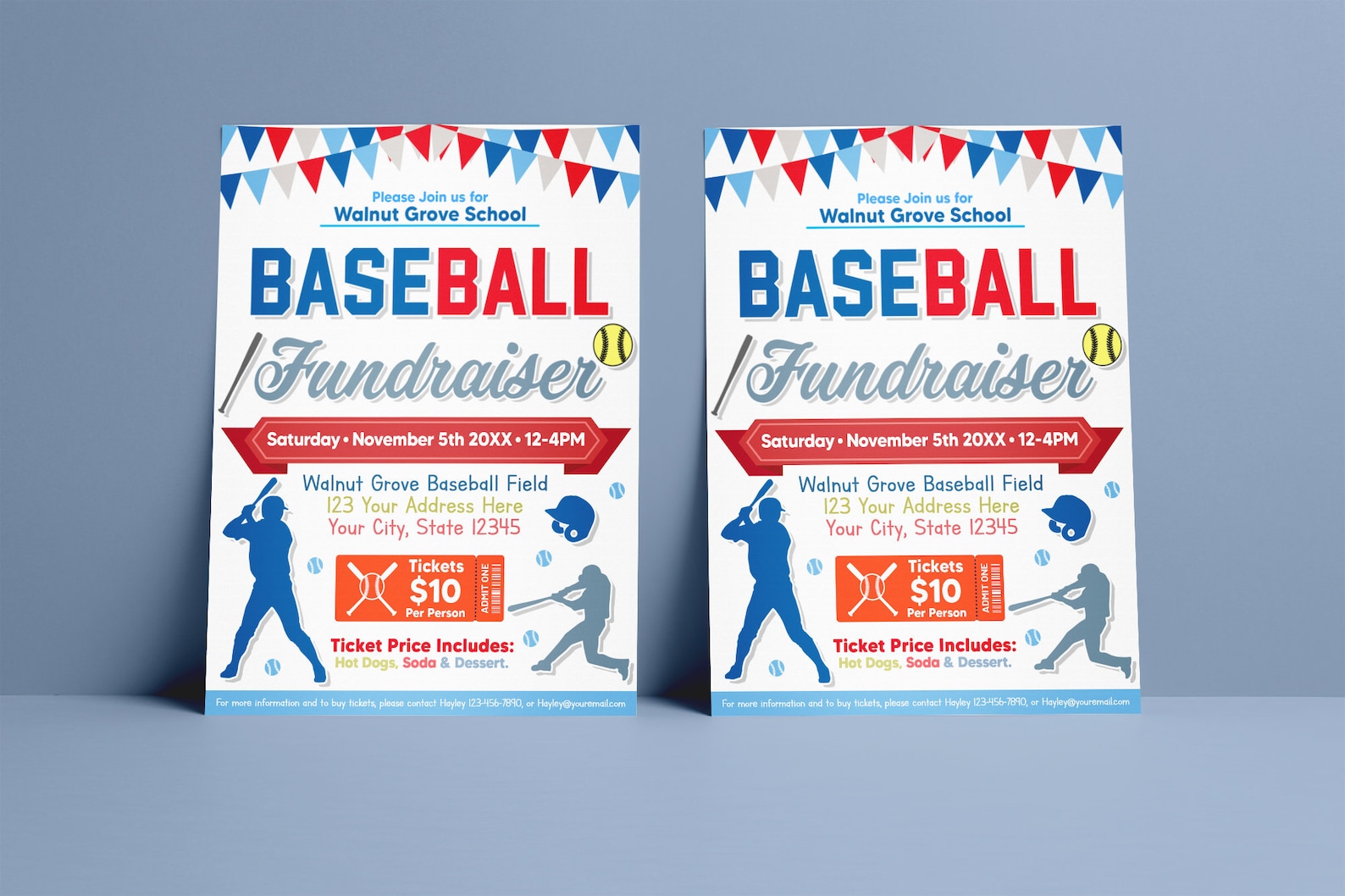 Editable Baseball Fundraiser Flyer Baseball Fundraiser - Etsy