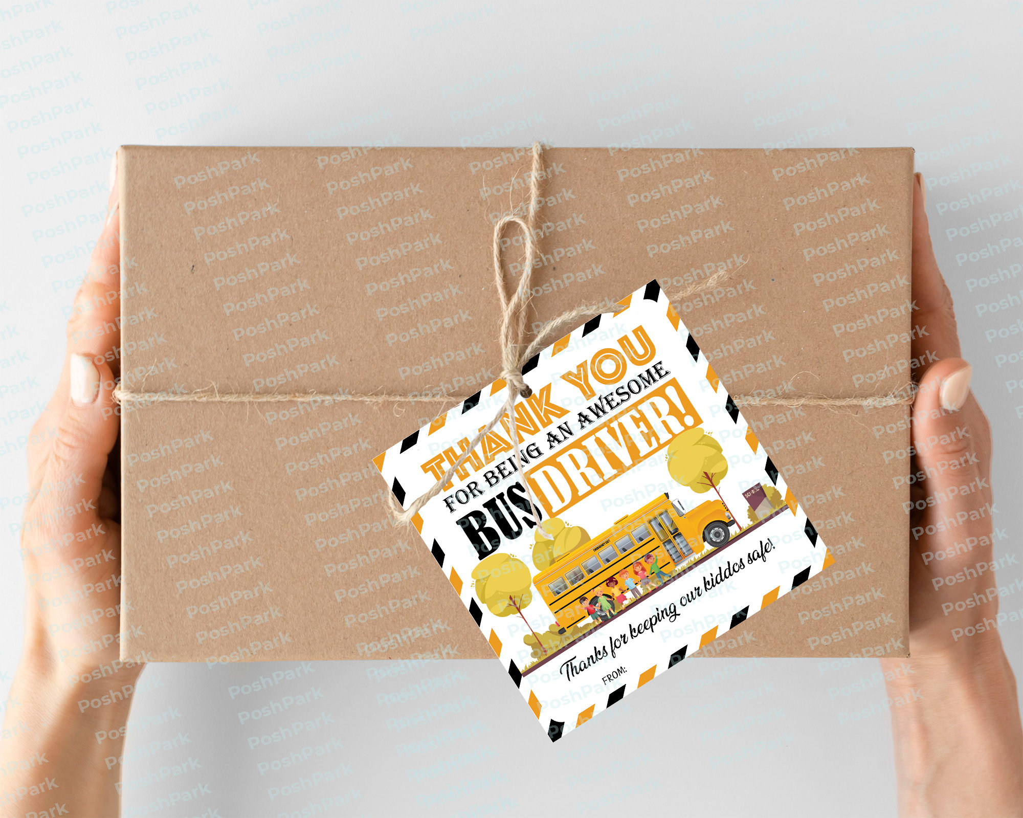Printable PDF Bus Driver Appreciation Gift Tag Printable Bus - Etsy