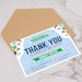 Cleaning Business Thank You Card Template Blue Printable Cleaning ...