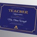 Editable Teacher Appreciation Certificate Blue, Appreciation Week ...