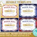 Editable Honor Roll Award Certificate Set of 4 DIY Student - Etsy