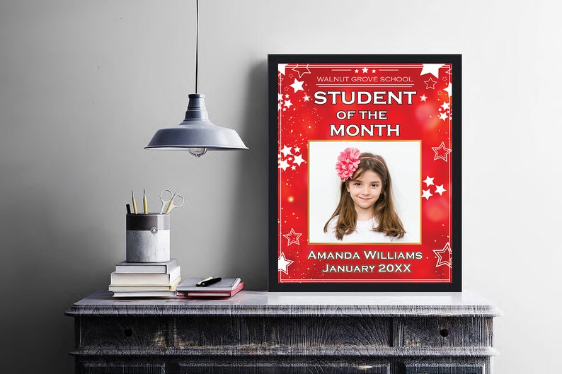 Editable Student of the Month Certificate Template Classroom - Etsy