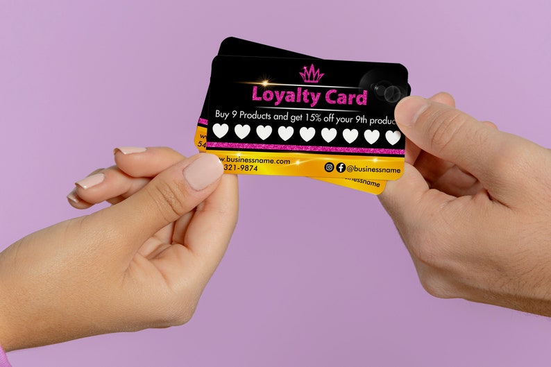 Printable Loyalty Cards Printable Loyalty Cards Template - Etsy