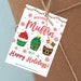 Editable Christmas Holiday Gift Tags, Wishing You Muffin Holiday Tag ...