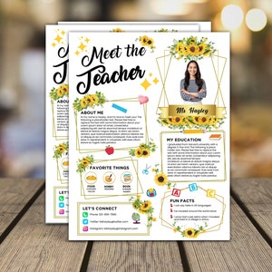 Editable Meet the Teacher Template, Meet the Teacher Letter With ...