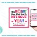 EDITABLE Donut Know What We'd Do Without You Gift Tag, Donut ...