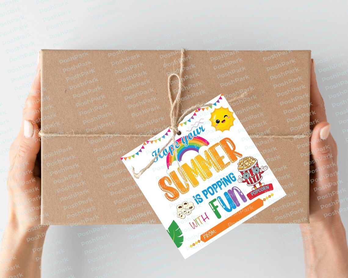 PDF Popping Summer Tag Printable Hope Your Summer is Popping - Etsy