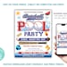 Editable End of Season Baseball Pool Party, Baseball Pool Bash, Party ...