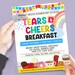 EDITABLE Tears and Cheers Breakfast Invitation, Back to School PTA PTO ...
