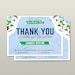 Cleaning Business Thank You Card Template Blue Printable Cleaning ...
