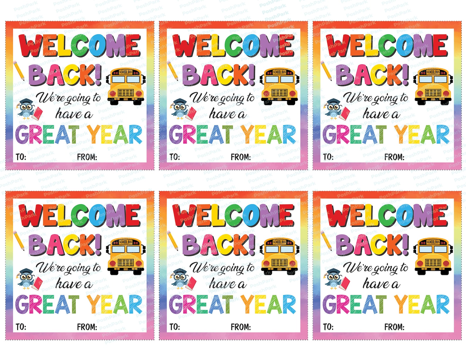 Printable Welcome Back to School Tags PDF Back to School Tags - Etsy