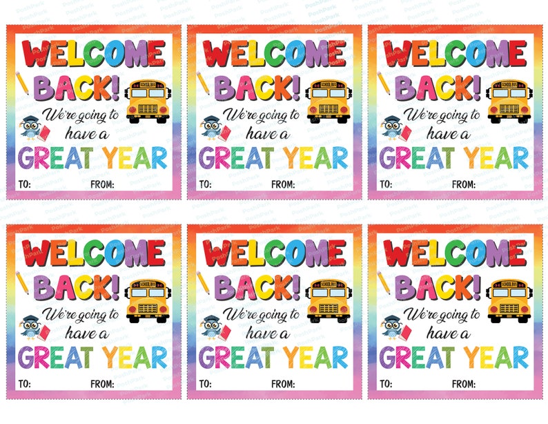 Printable Welcome Back to School Tags PDF Back to School Tags - Etsy