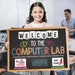 Printable Welcome to the Computer Lab Black PDF School - Etsy