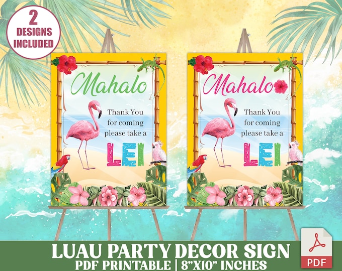 Tiki Bar Sign, Luau Party, Luau Birthday, Luau Decorations, Tropical ...