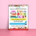 EDITABLE Book Fair Flyer Template, Colorful School Fundraiser Flyer ...