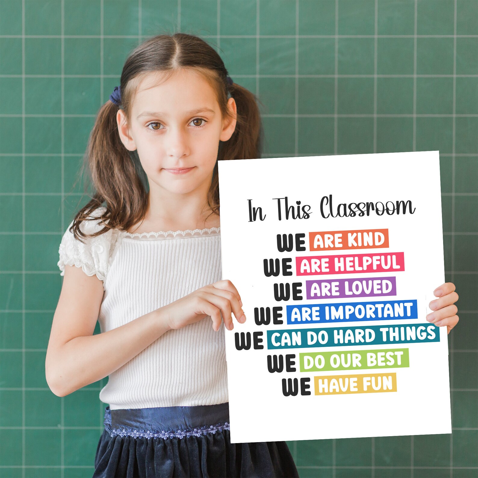 In This Classroom We Are, Classroom Quotes, Classroom Wall Art Digital ...