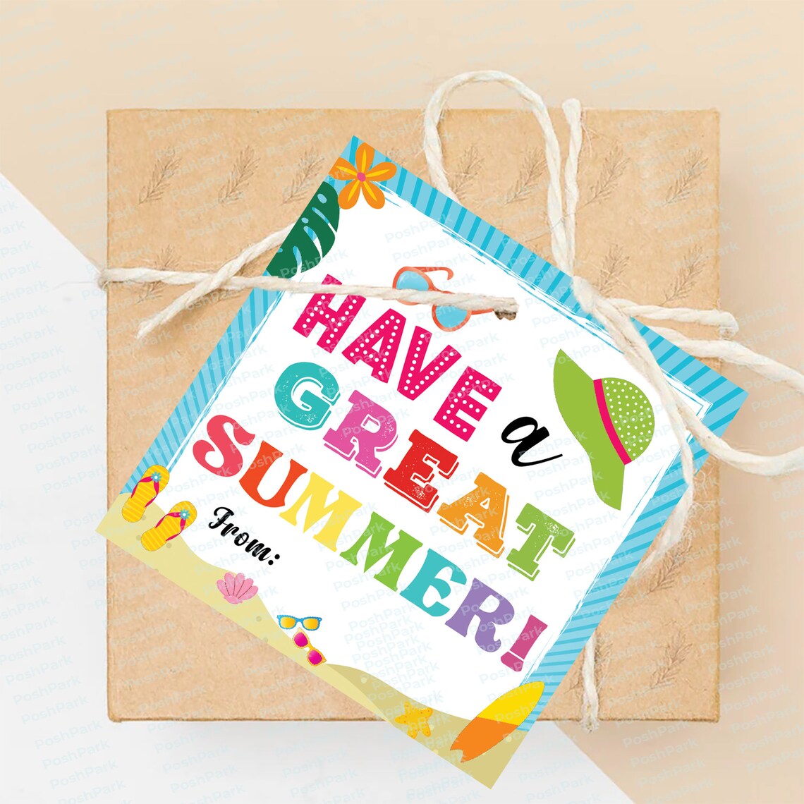 Printable PDF Summer Gift Tag End of School Tag Last Day of - Etsy