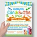 Editable Can and Bottle Drive Fundraiser Flyer, PTO PTA Family School ...