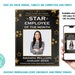 EDITABLE Star Employee of the Month Template Printable Employees ...