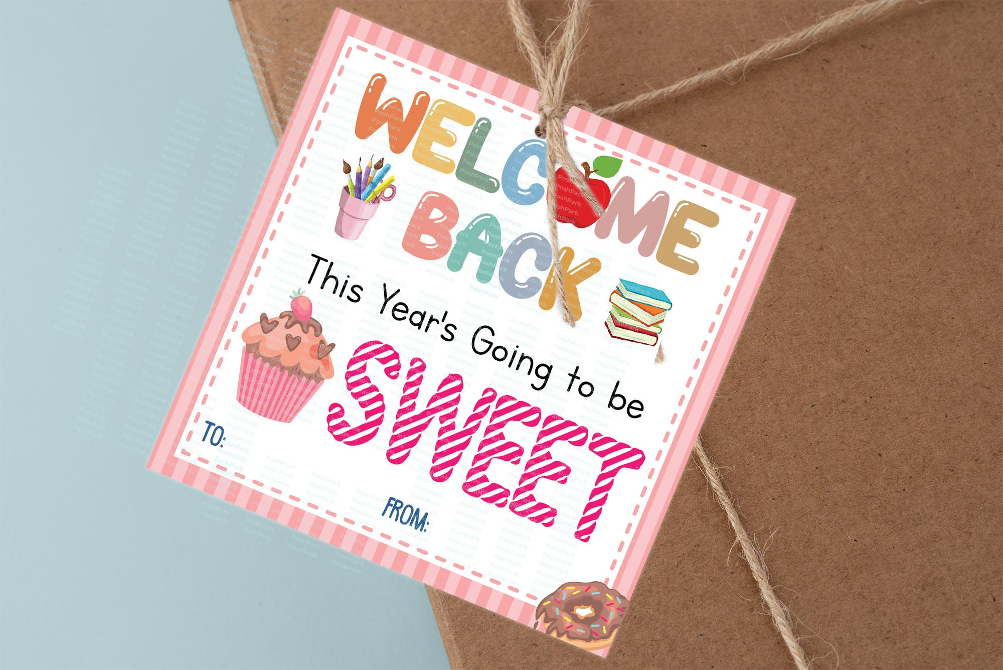 PRINTABLE Welcome Back to School Tags, Cute First Day of School Gift ...