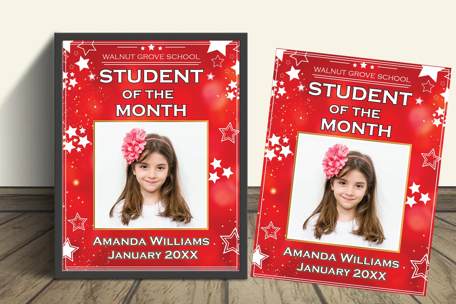 Editable Student of the Month Certificate Template Classroom - Etsy