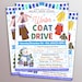 Editable Winter Coat Drive Flyer Template, DIY Charity Church ...