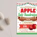 Editable Apple Sale Fundraiser Flyer Template, School Church ...