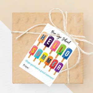 PDF Summer Teacher Gift Tag, Summer Gift Tags for Student, End of ...