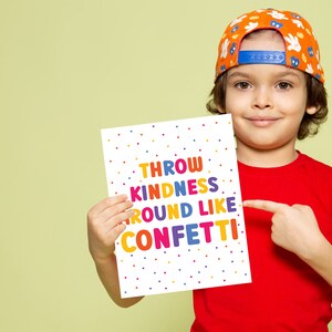 Colorful Kindness Classroom Sign, Boho Motivational Classroom Quotes ...