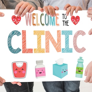 Printable Welcome to the Clinic, PDF School Clinic Decor, School Clinic ...