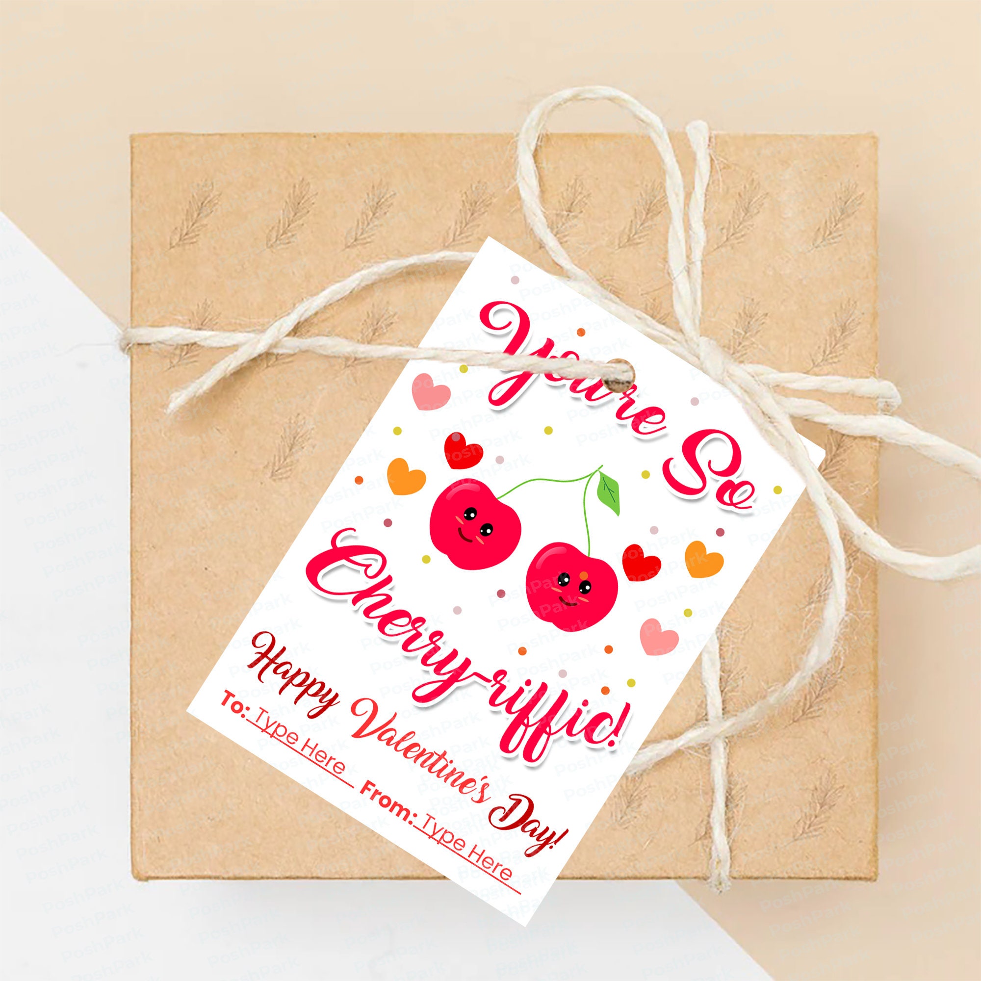 Valentine's Day Gift Tag Editable Teacher School Staff - Etsy