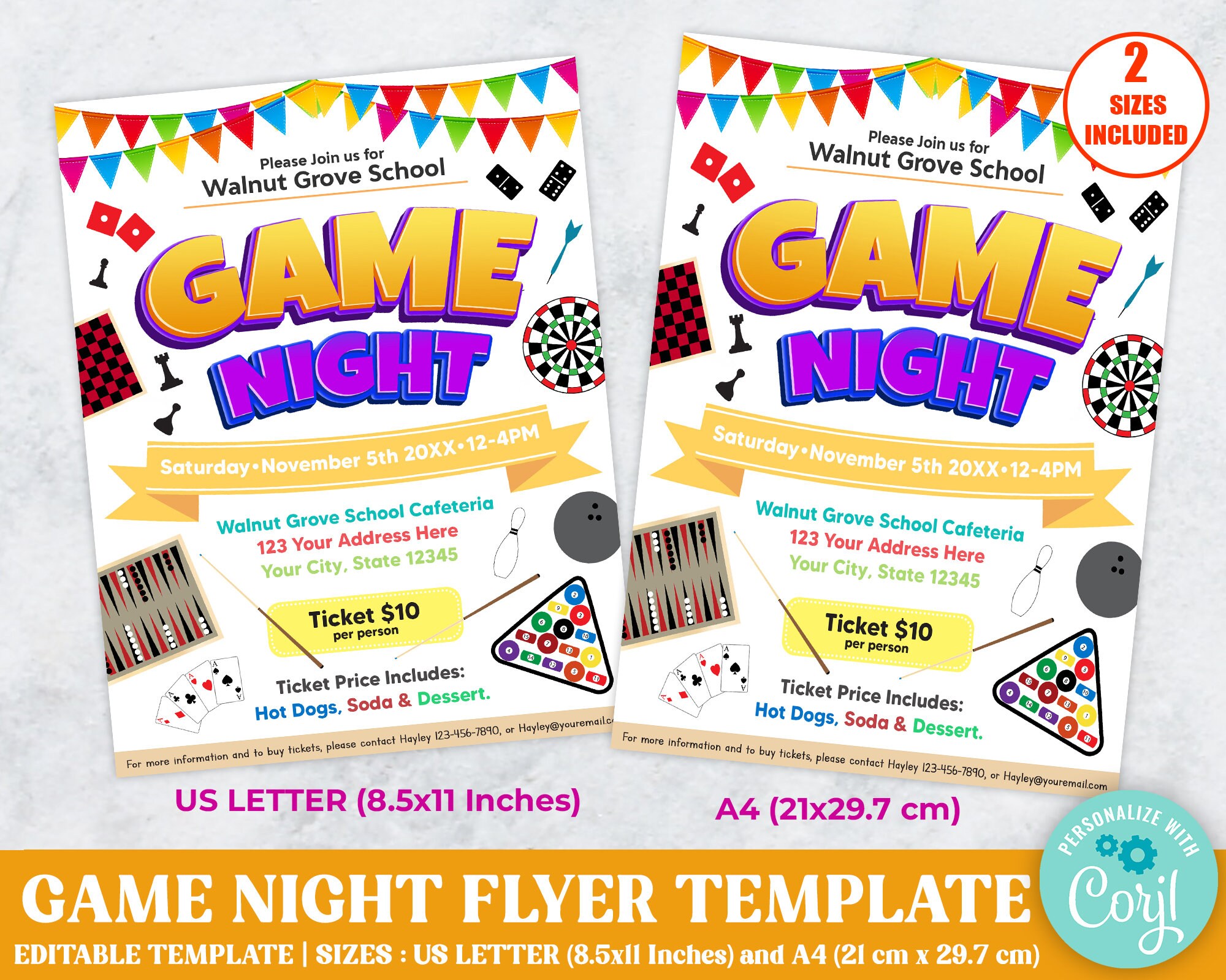 Board Game Night Flyer