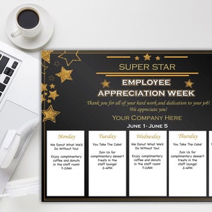 EDITABLE Staff Appreciation Week Template, Employee Appreciation Week ...