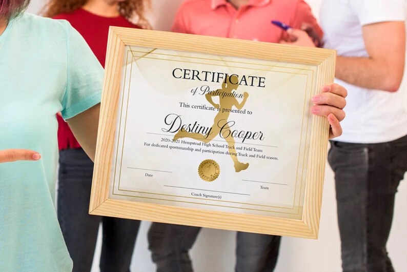Editable Cross Country Certificate Template Bundle for Boys and Girls ...