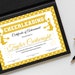 EDITABLE Cheerleader Certificate, Yellow Cheer Certificates Sports ...