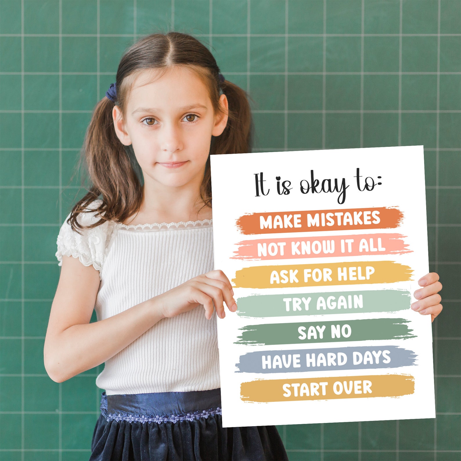 It's Okay to Poster Classroom Quotes Classroom Wall Art - Etsy