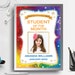 Colorful Student of the Month Certificate With Photo, Editable Student ...