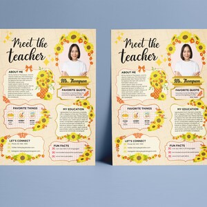 Editable Meet the Teacher Flyer Template, Meet the Teacher Newsletter ...