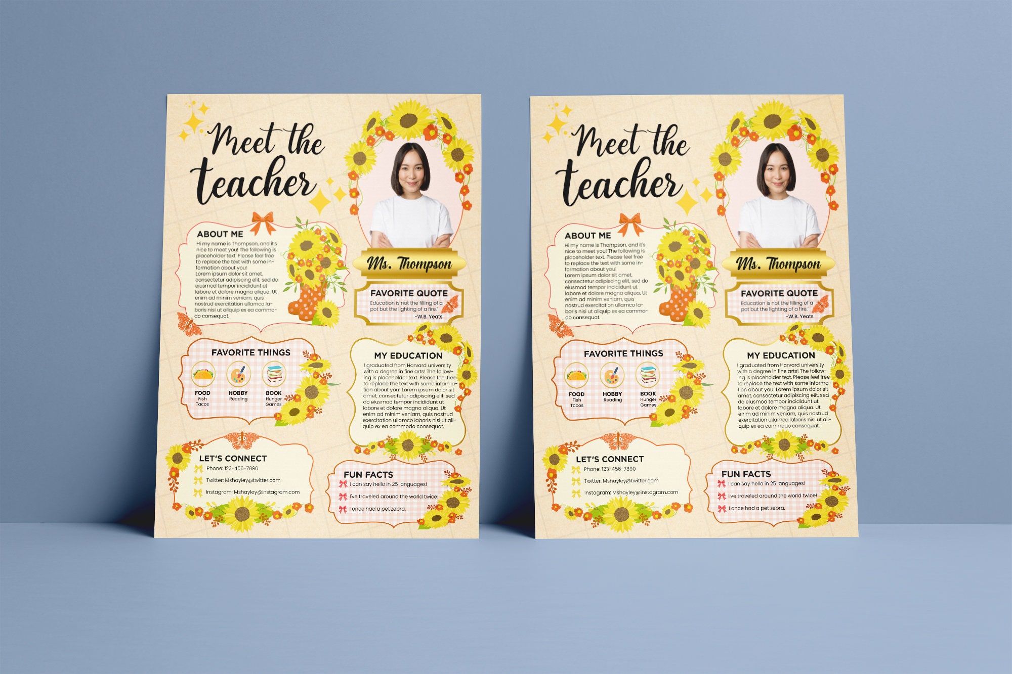 Editable Meet the Teacher Flyer Template, Meet the Teacher Newsletter ...