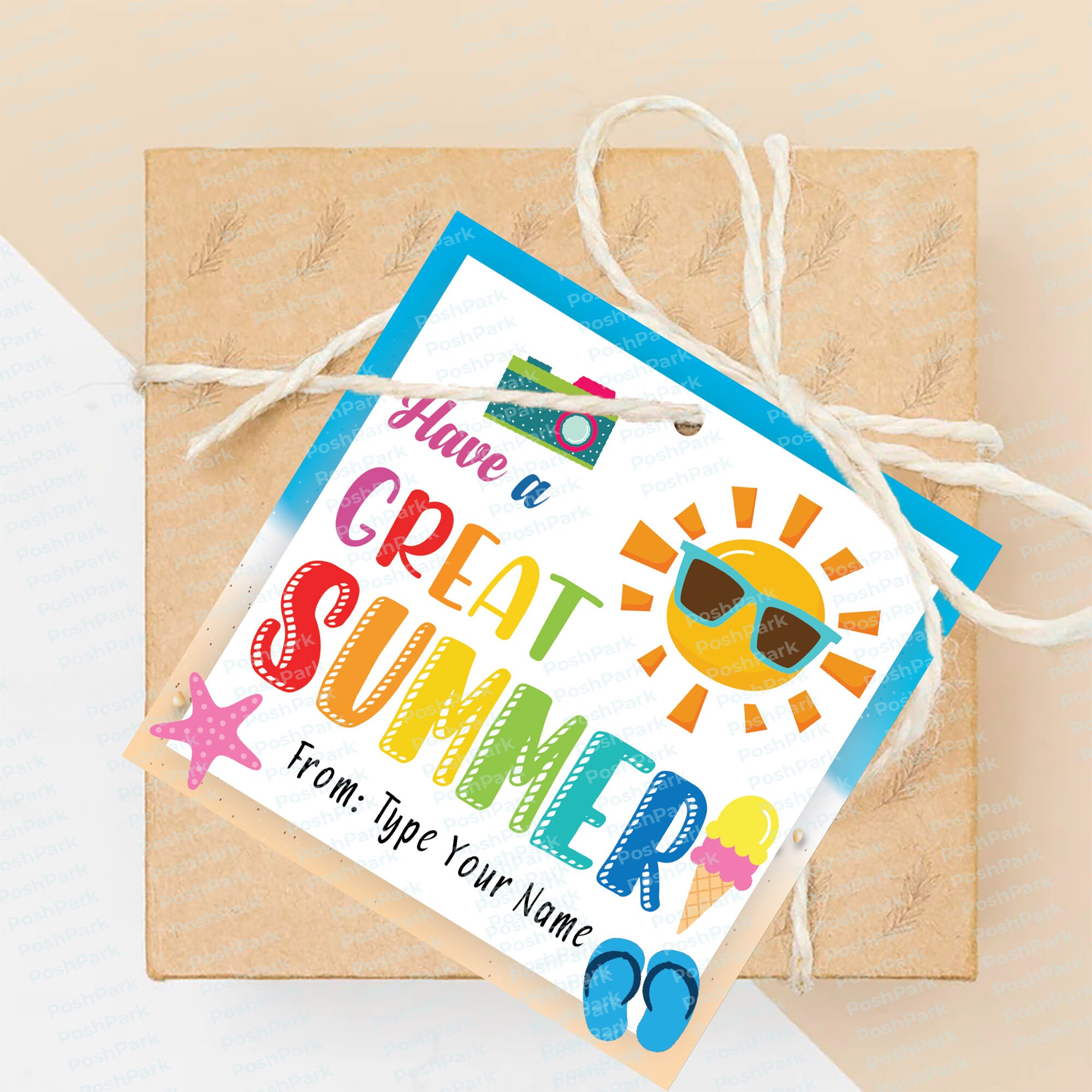 EDITABLE Sun Gift Tags, Have a Great Summer Gift Tag, End of School ...
