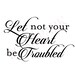 Sets of 4 Funeral Program Word Art Titles, Let Not Your Heart Be ...
