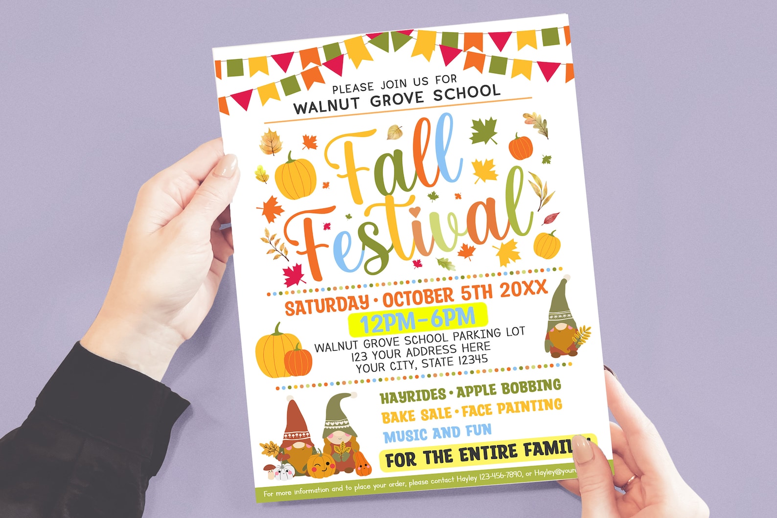 Editable Fall Festival Flyer School Church Halloween Fall - Etsy